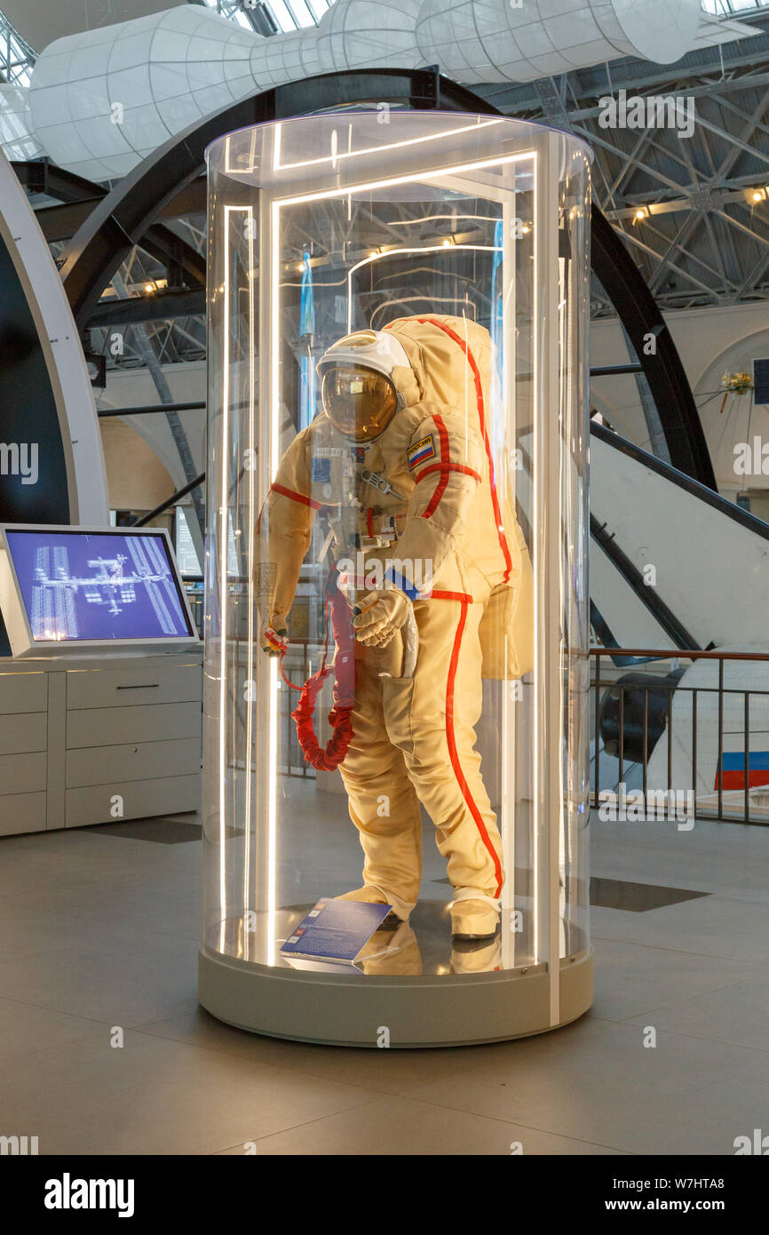 Moscow, Russia - November 28, 2018: Russian astronaut spacesuits in ...