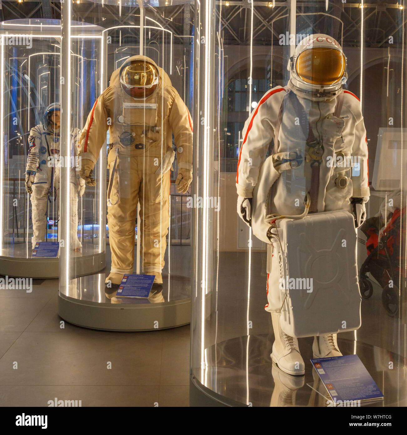 Moscow, Russia - November 28, 2018: Russian astronaut spacesuits in ...