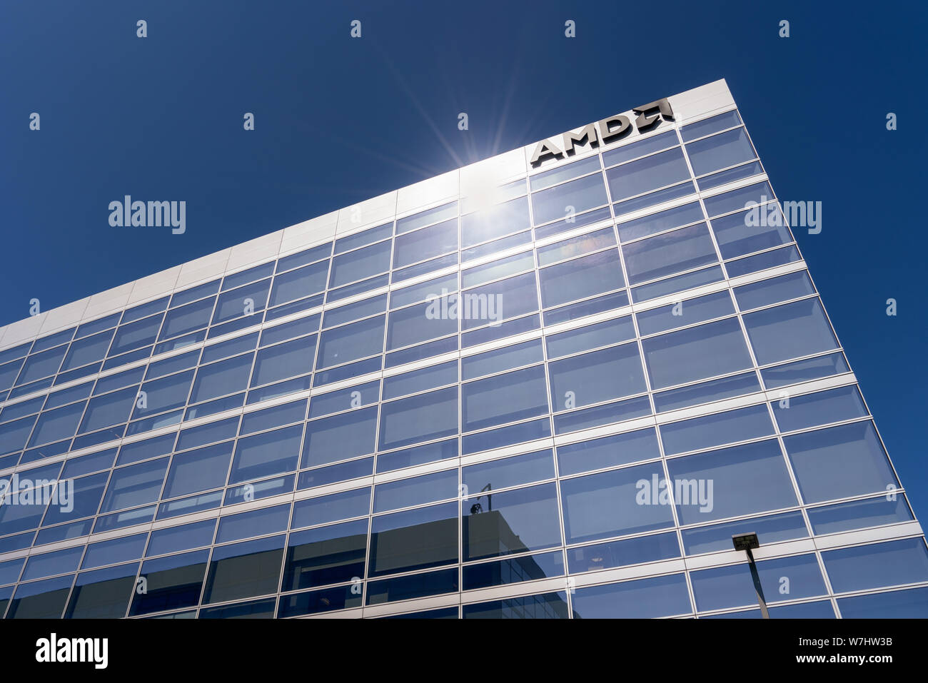 July 30, 2019 Santa Clara / CA / USA - AMD offices located in Silicon ...