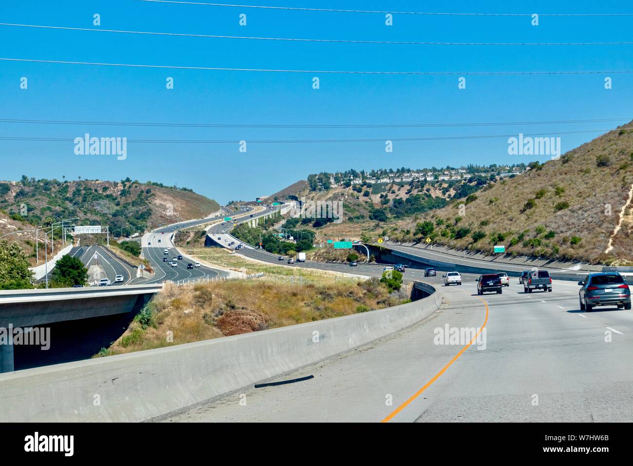 Traffic on a San Diego Freeway Stock Photo - Alamy