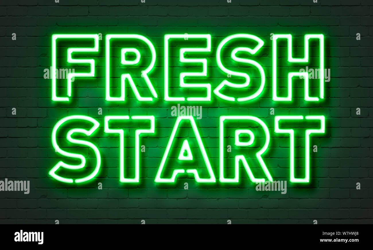 Start neon hi-res stock photography and images - Alamy