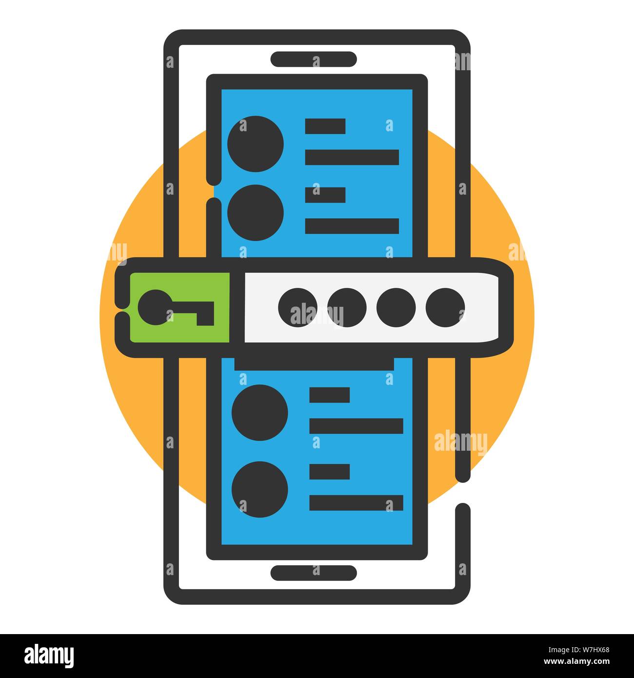 Multi factor authentication vector vectors hi-res stock photography and ...