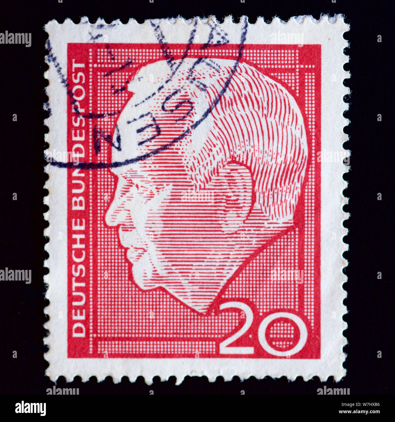 Deutsche bundespost 20 stamp hi-res stock photography and images - Alamy