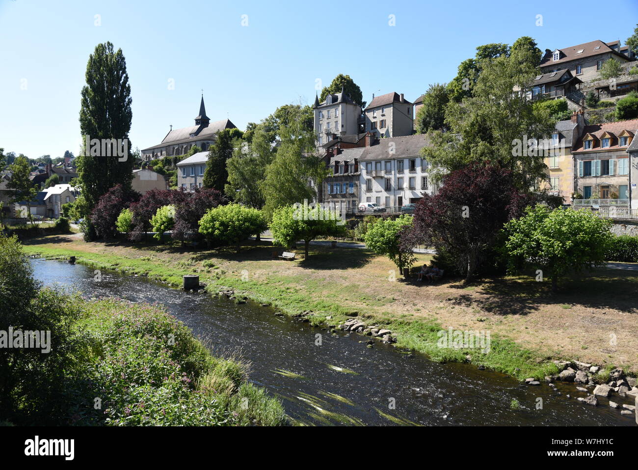 The tapestry capital of Aubusson on the River Creuse, Nouvelle ...