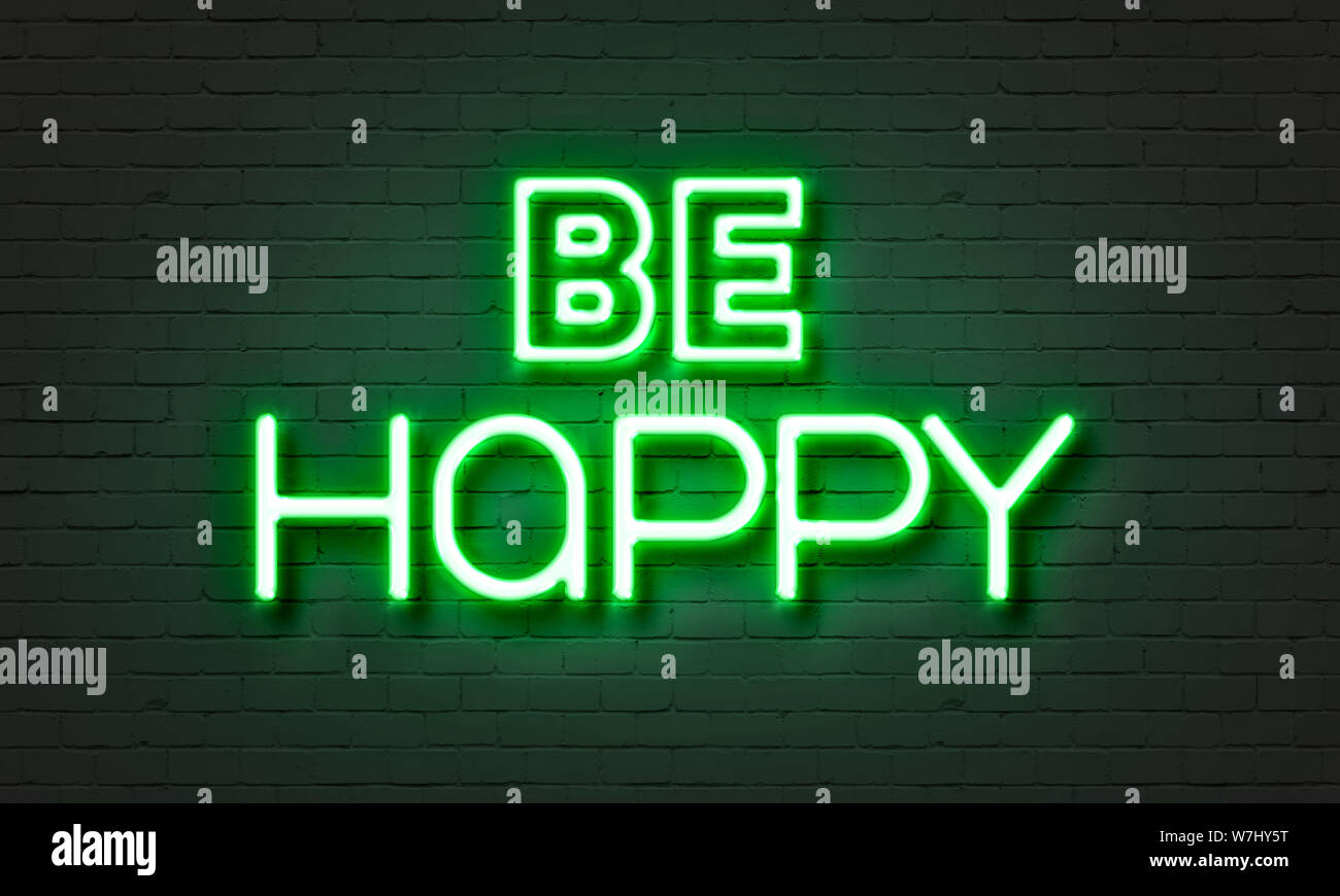 Happy neon sign hi-res stock photography and images - Alamy