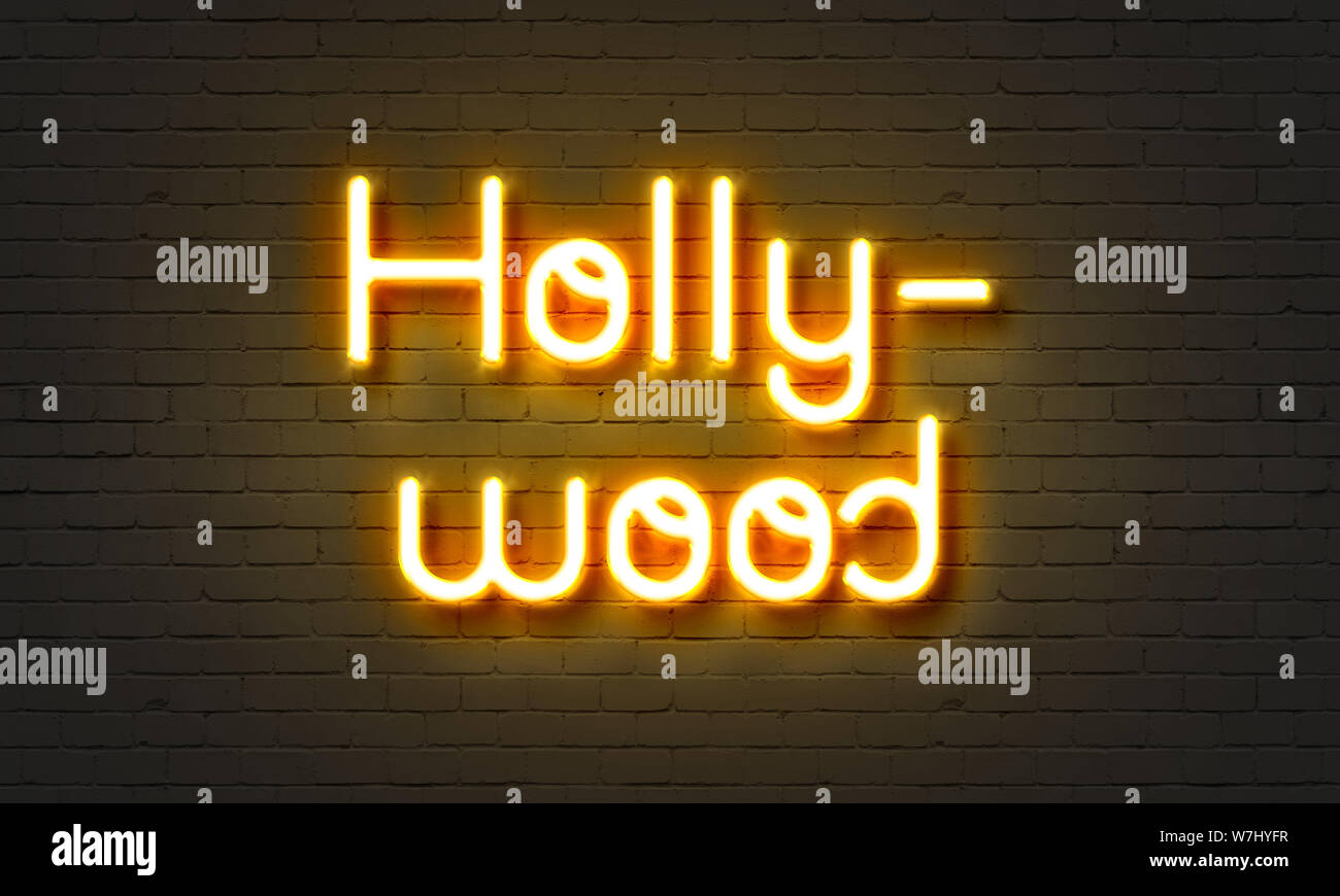 Hollywood neon sign on hi-res stock photography and images - Alamy