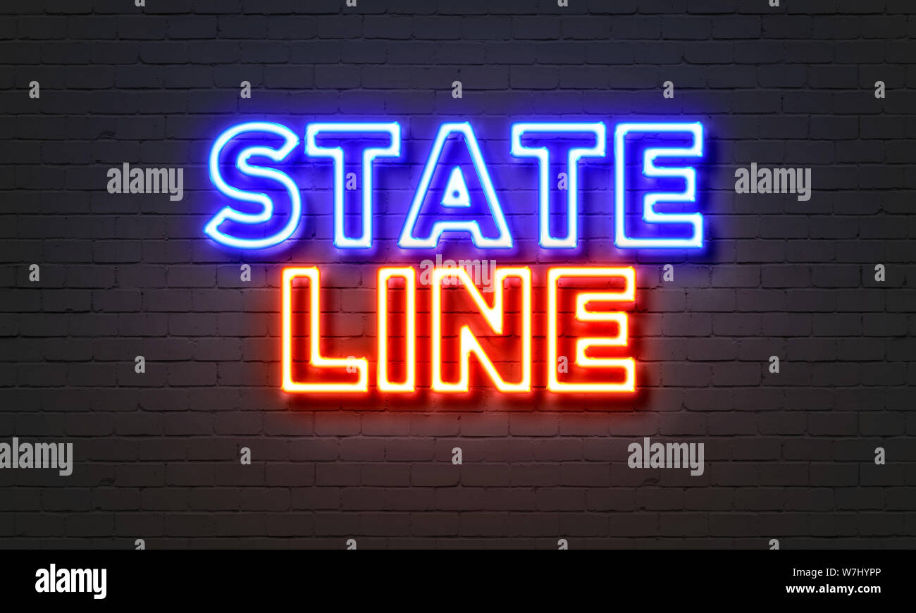 State line neon hi-res stock photography and images - Alamy