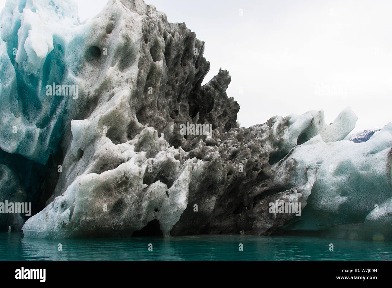 A abstract of the weird, alien iceberg landed off Renbugten in ...