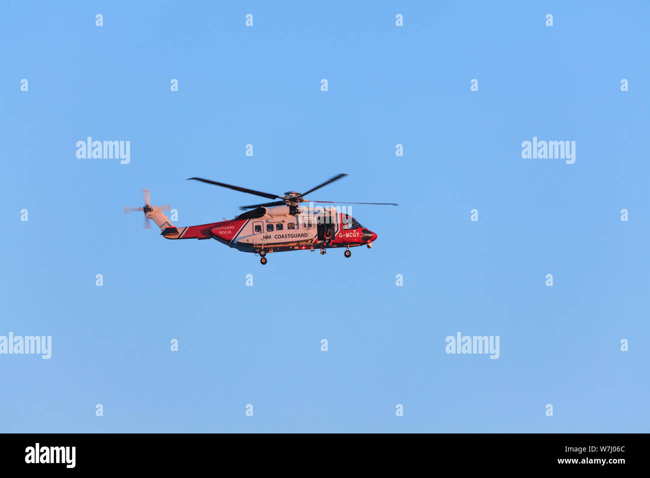 HM Coastguard Rescue Helicopter Stock Photo - Alamy