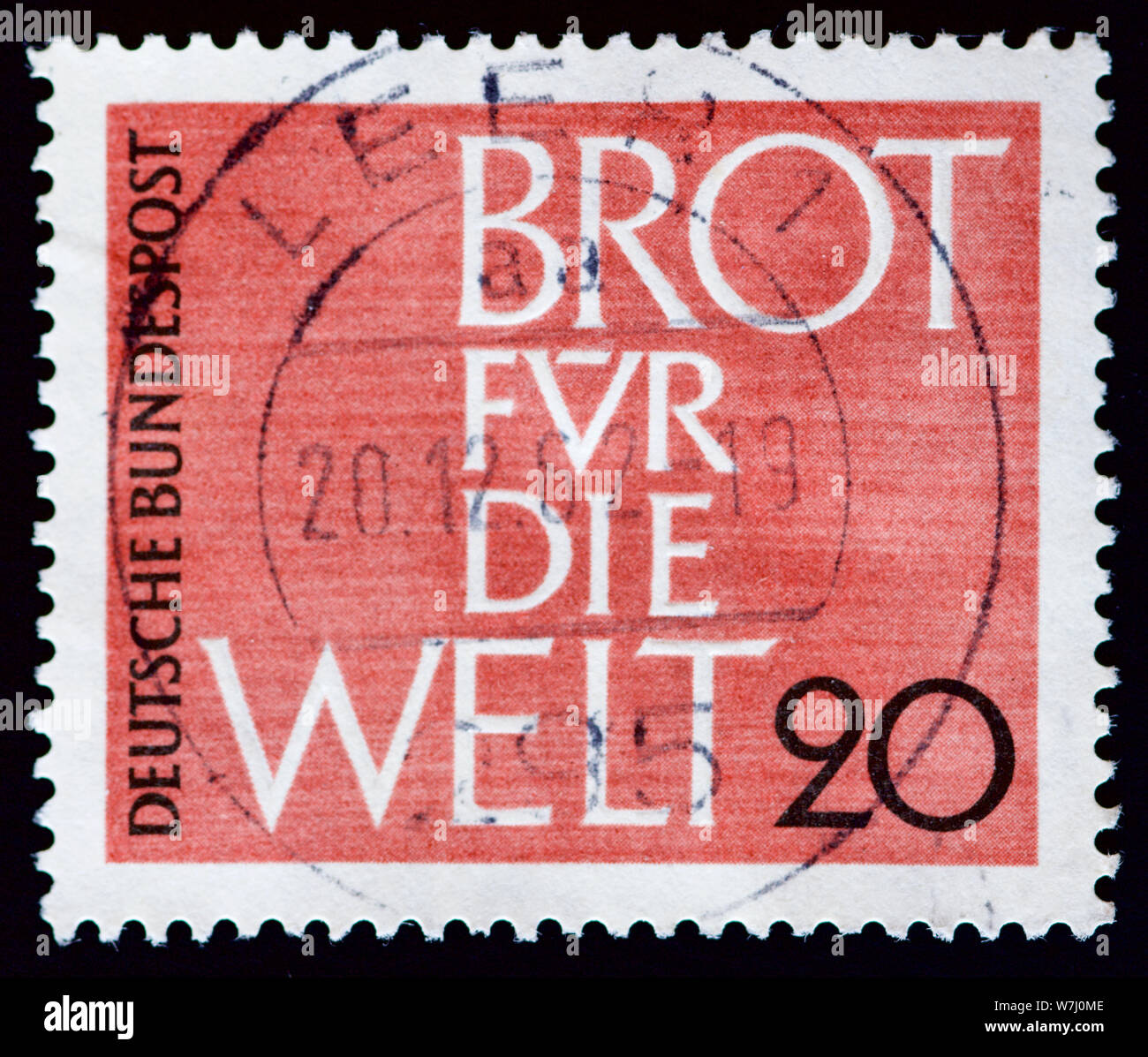 West Germany Postage Stamp - Bread for The World Stock Photo - Alamy