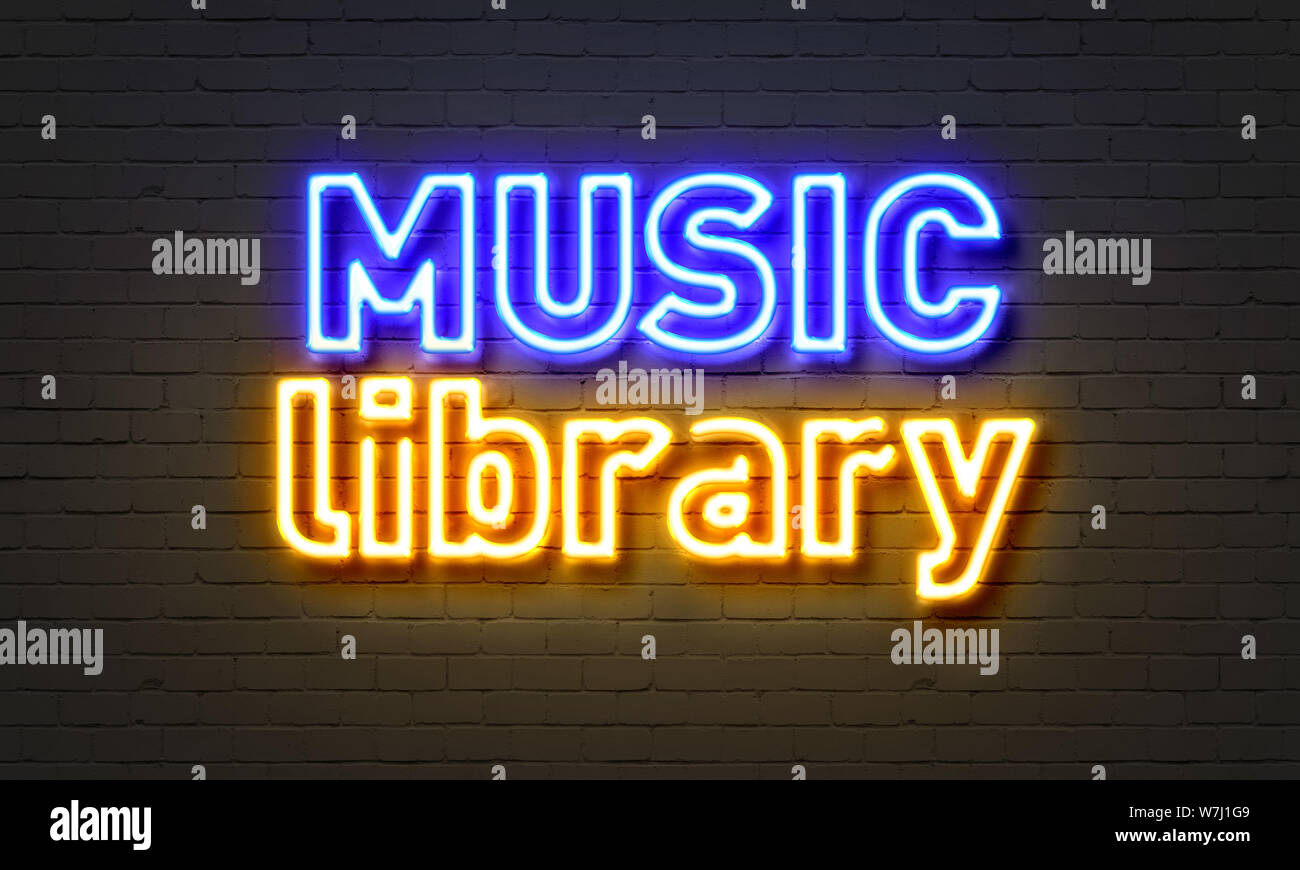 Library sign neon hi-res stock photography and images - Alamy