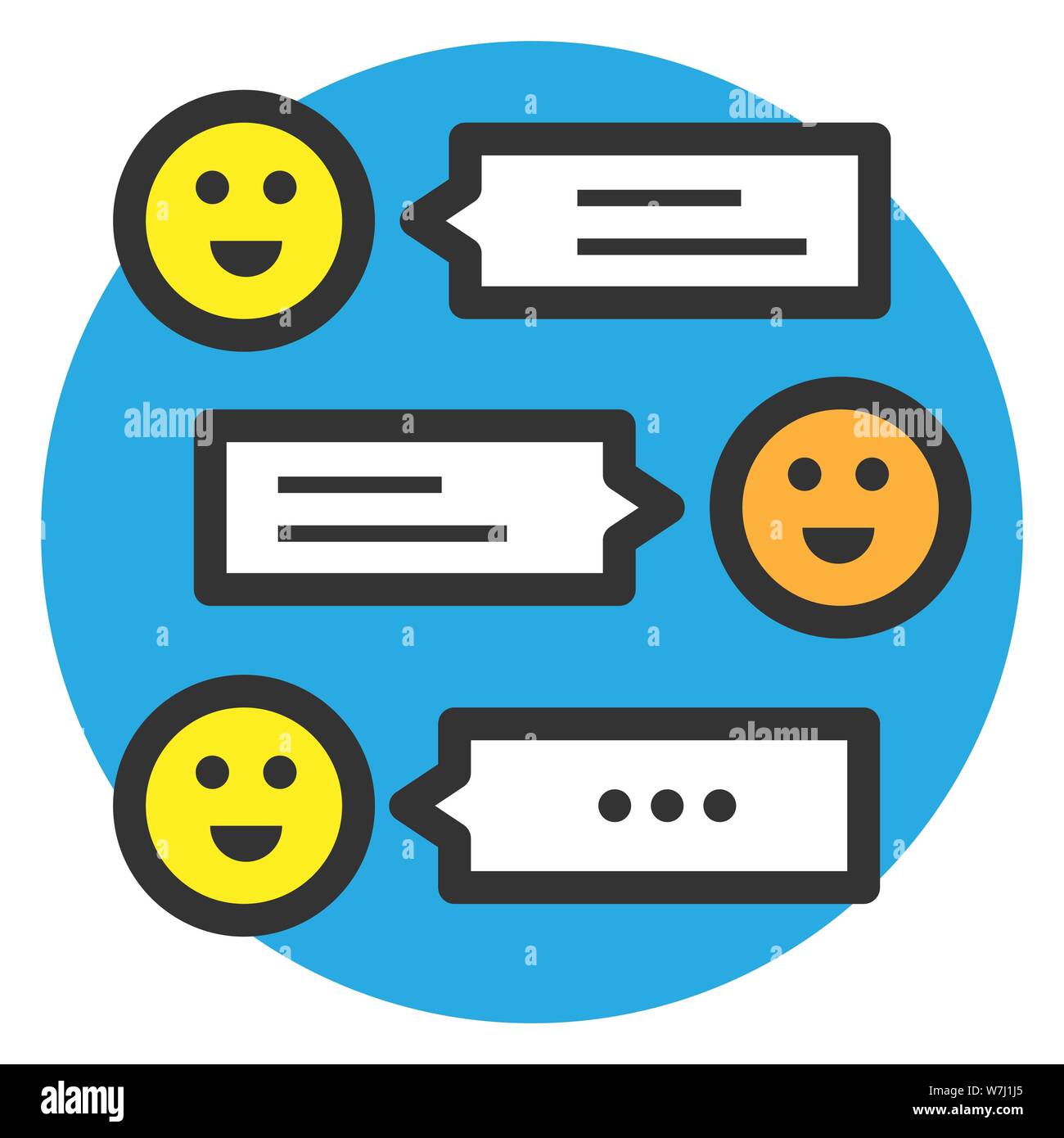 Messege vector vectors Stock Vector Images - Alamy