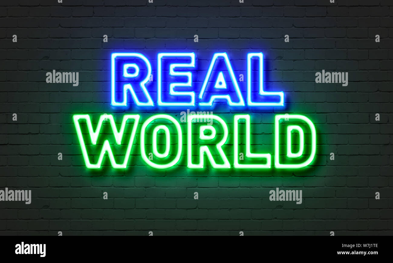 The real world sign hi-res stock photography and images - Alamy