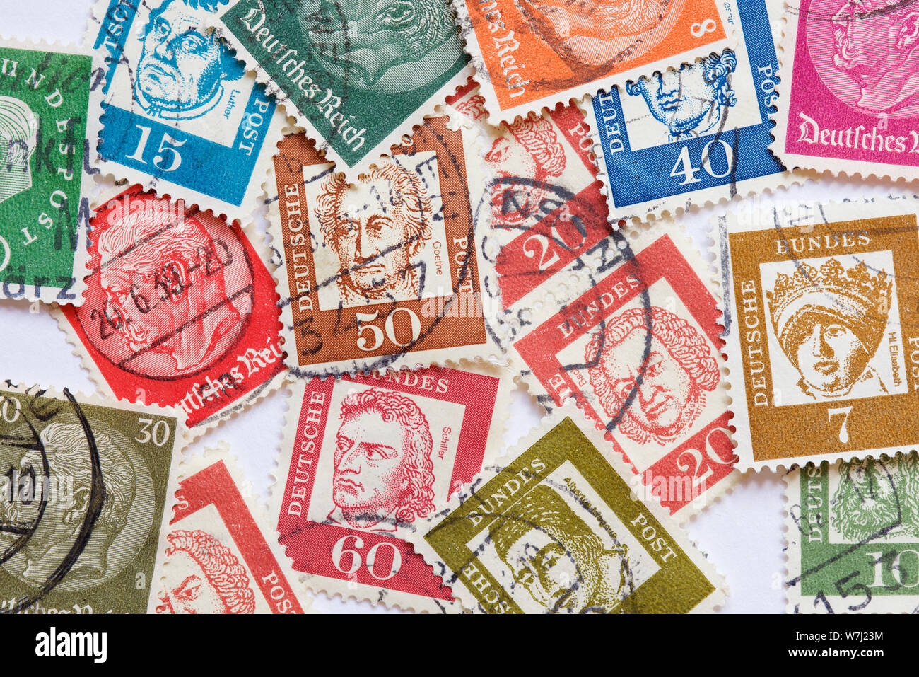 Deutsche bundespost stamp hi-res stock photography and images - Alamy