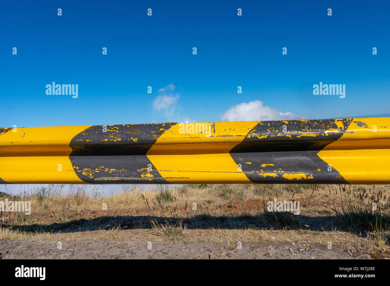 Steel crash barrier hi-res stock photography and images - Alamy