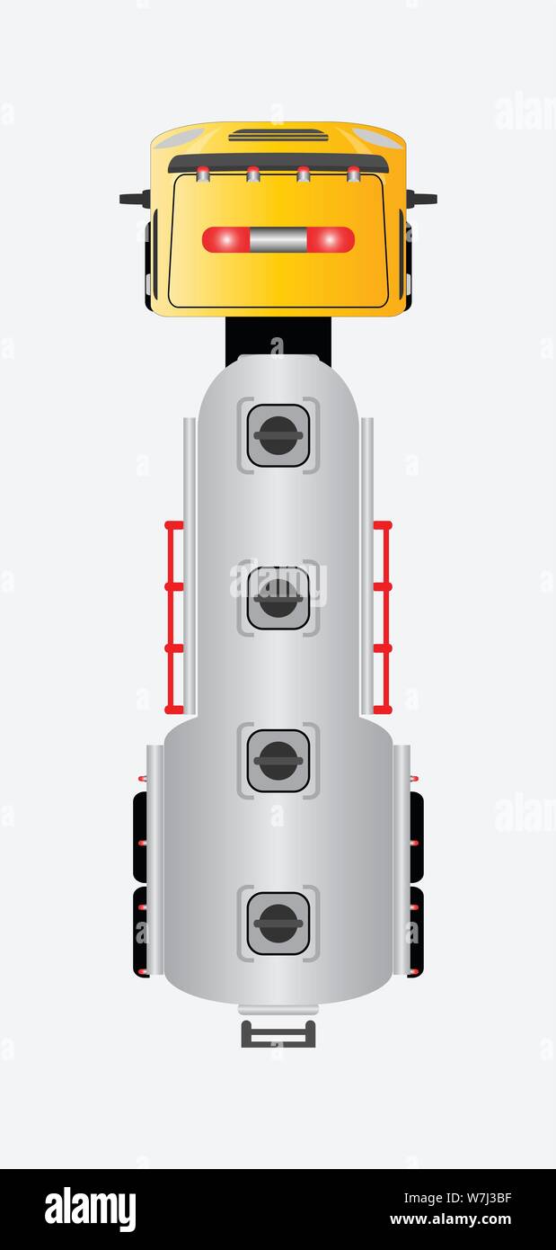 top view oil tank truck Vector car Stock Vector Image & Art - Alamy