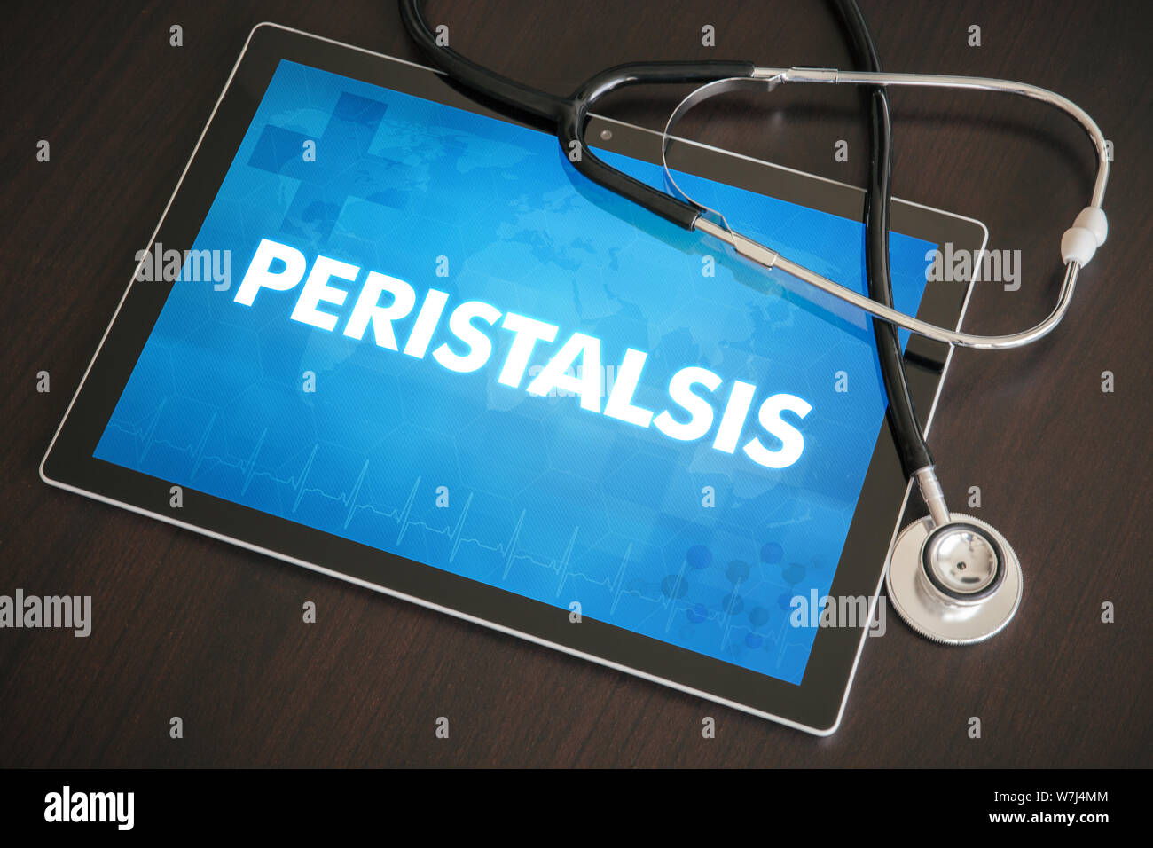 Peristalsis (gastrointestinal disease) diagnosis medical concept on ...