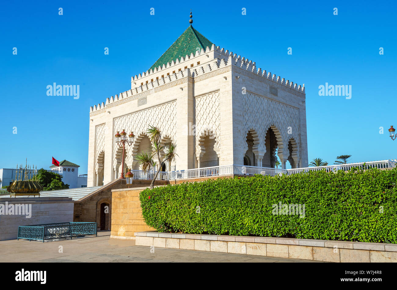 Mausoleum of Mohammed V located on Yacoub al Mansour esplanade in Rabat ...