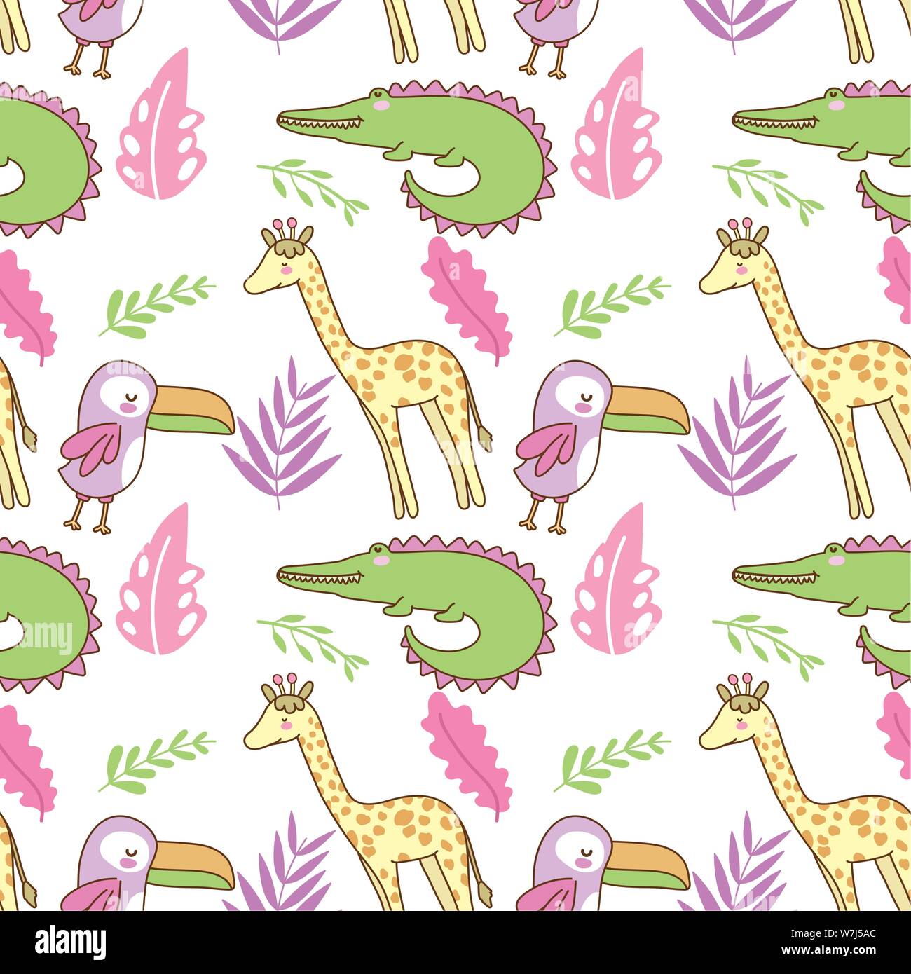 Cartoons background design, Kawaii expression cute character funny and ...