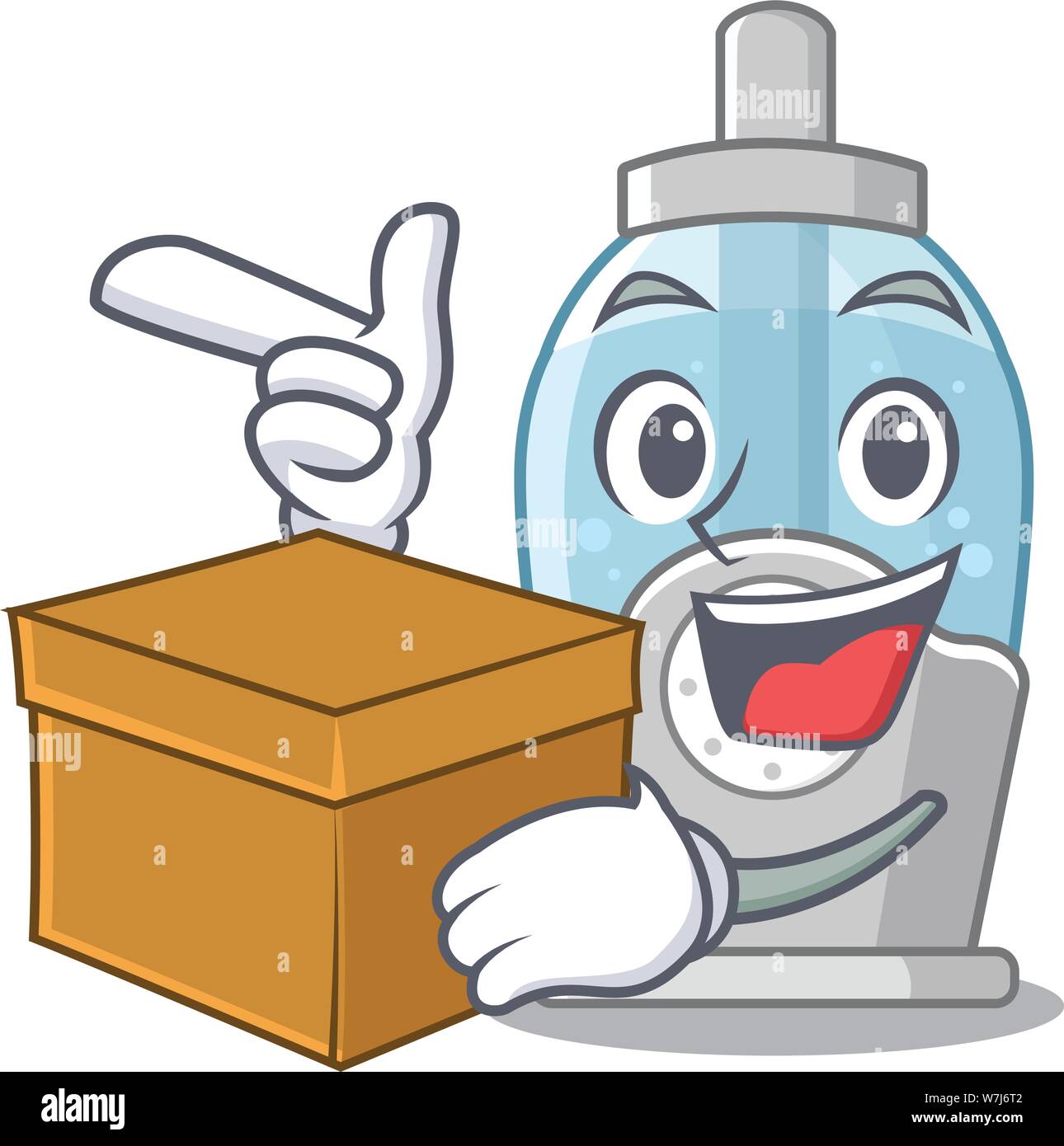 With box humidifier in the a cartoon bedroom Stock Vector Image & Art ...