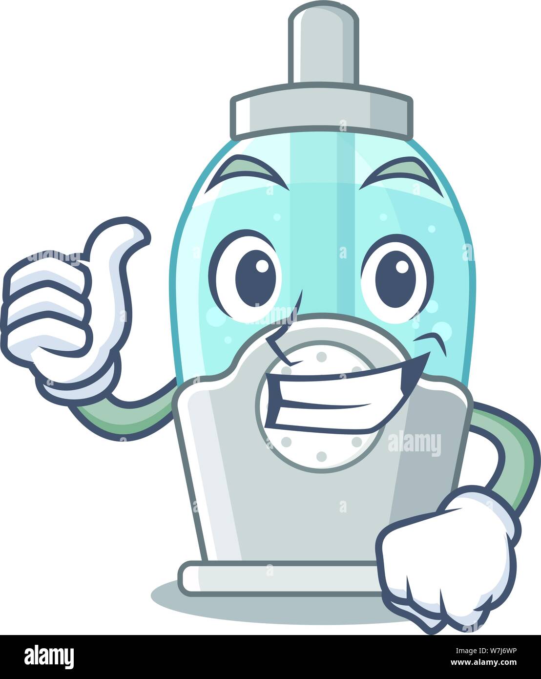 Thumbs up humidifier in the a cartoon bedroom Stock Vector Image & Art ...