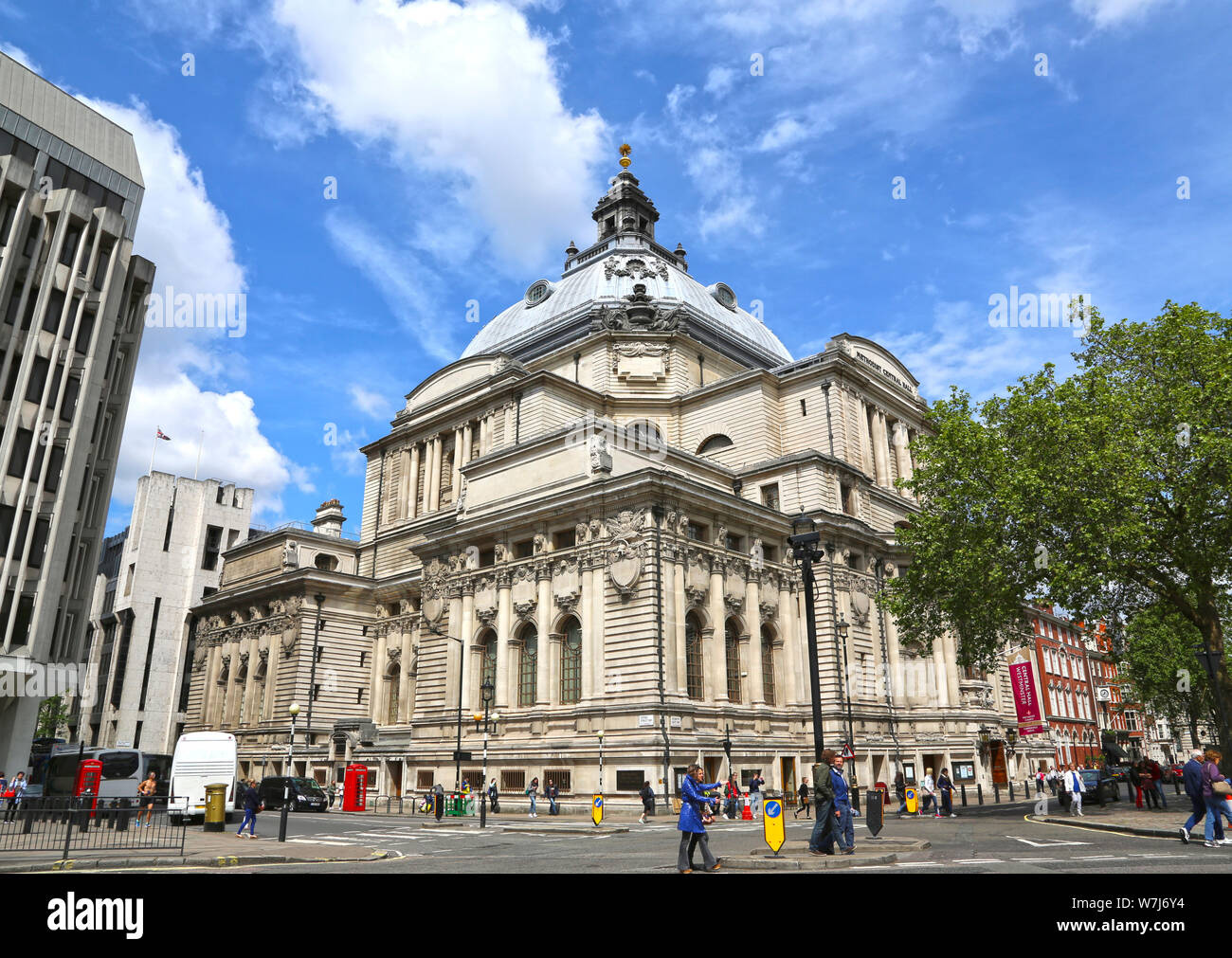 London, Great Britain -May 22, 2016: Methodist Central Hall, a ...