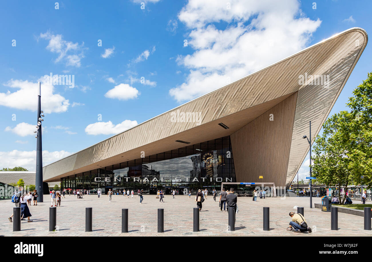 Rotterdam Netherlands, July 1st 2019. Rotterdam Centraal, Central ...