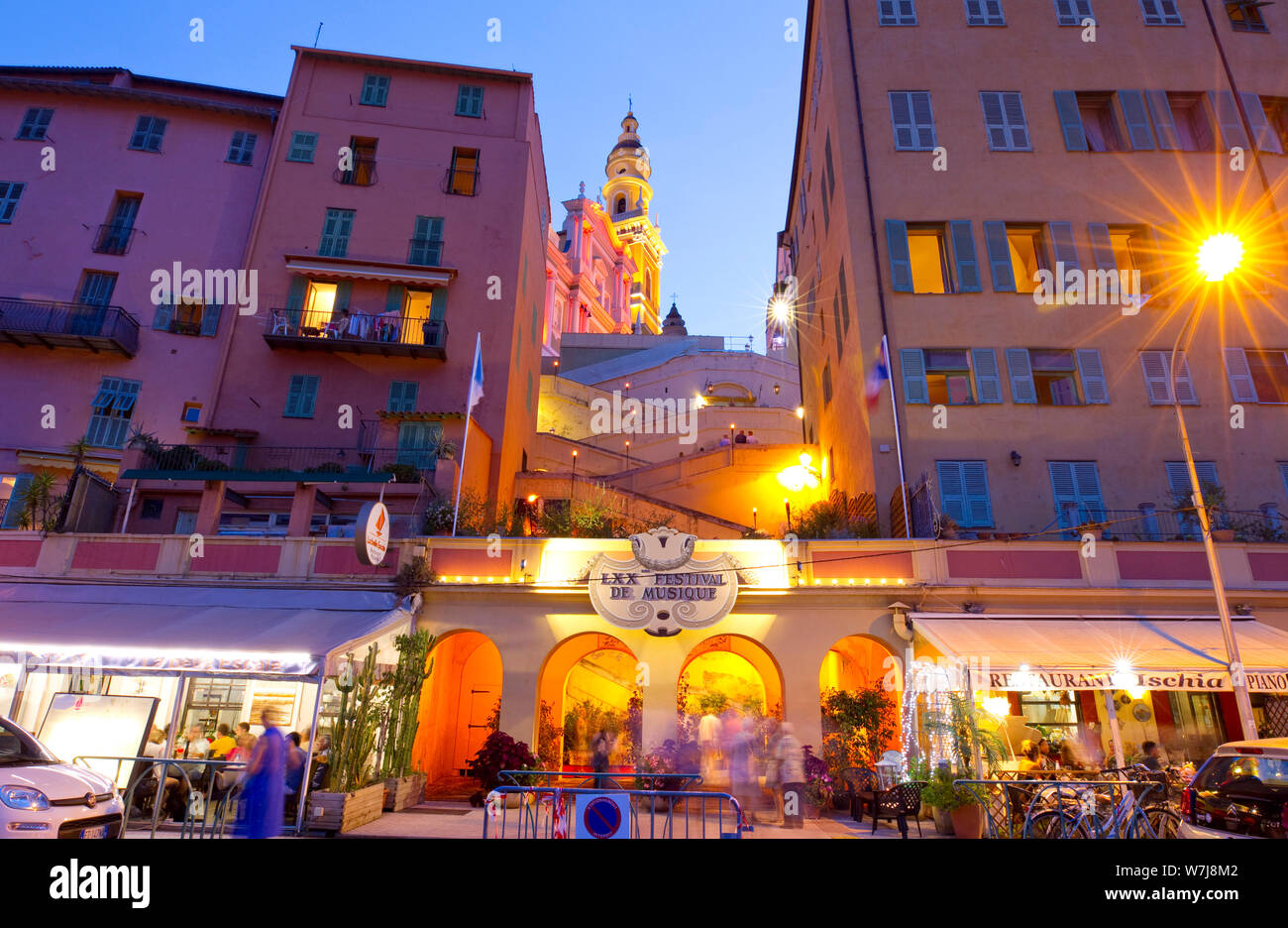 Menton, France - August 06, 2019: The 70th Festival de Musique Menton ...