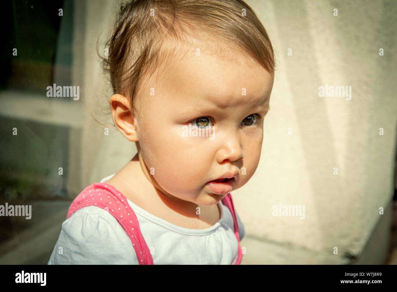 Close up of cute baby face Stock Photo - Alamy