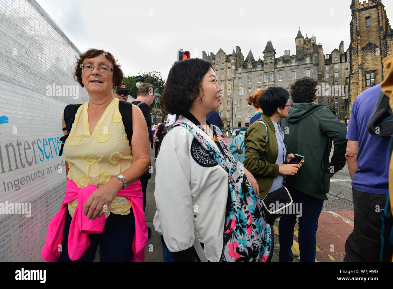 the city of edinburgh in the summer a popular place to visit in the uk ...