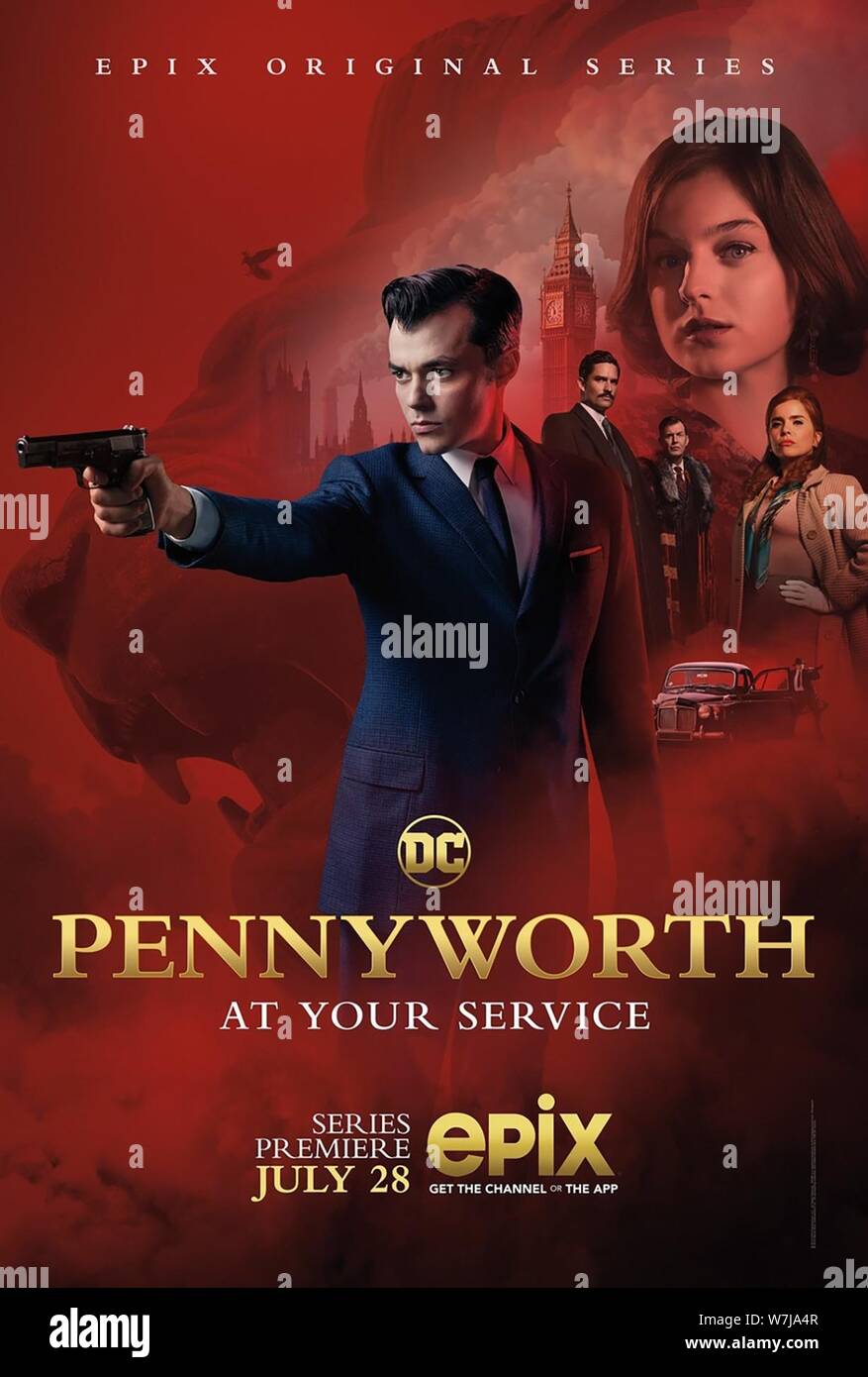 PENNYWORTH, poster, Jack Bannon (center); Emma Corrin (top, right ...
