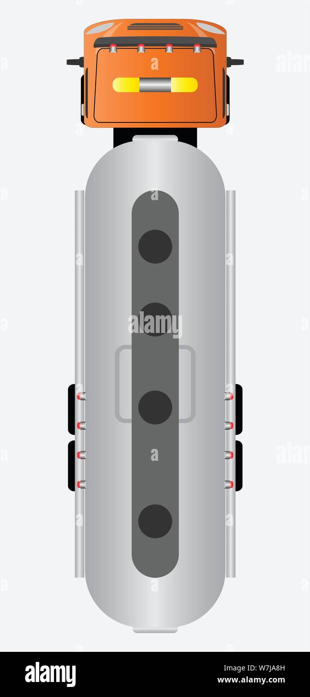 top view oil tank truck Vector car Stock Vector Image & Art - Alamy