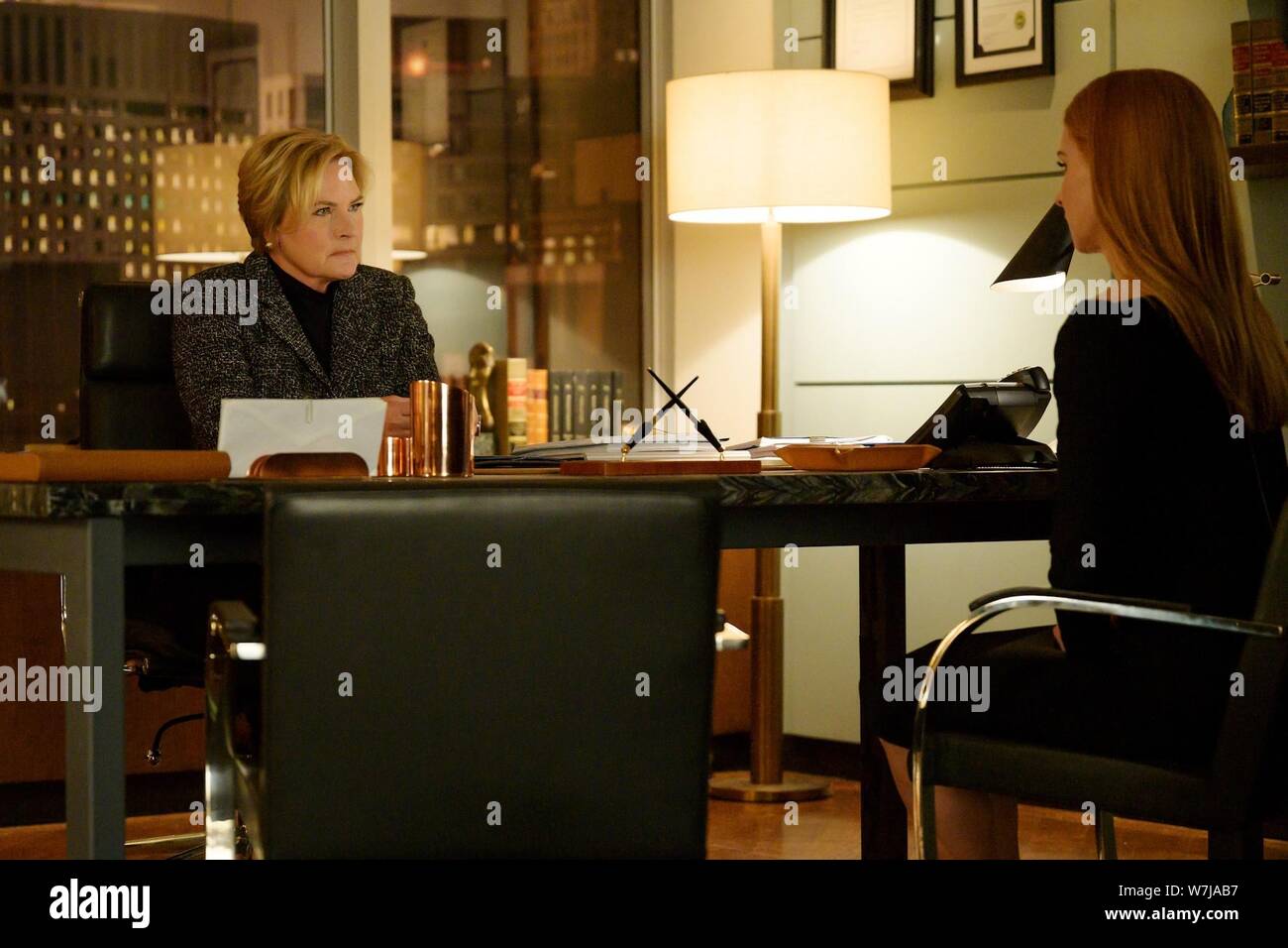 SUITS, from left: Denise Crosby, Sarah Rafferty, 'Special Master ...