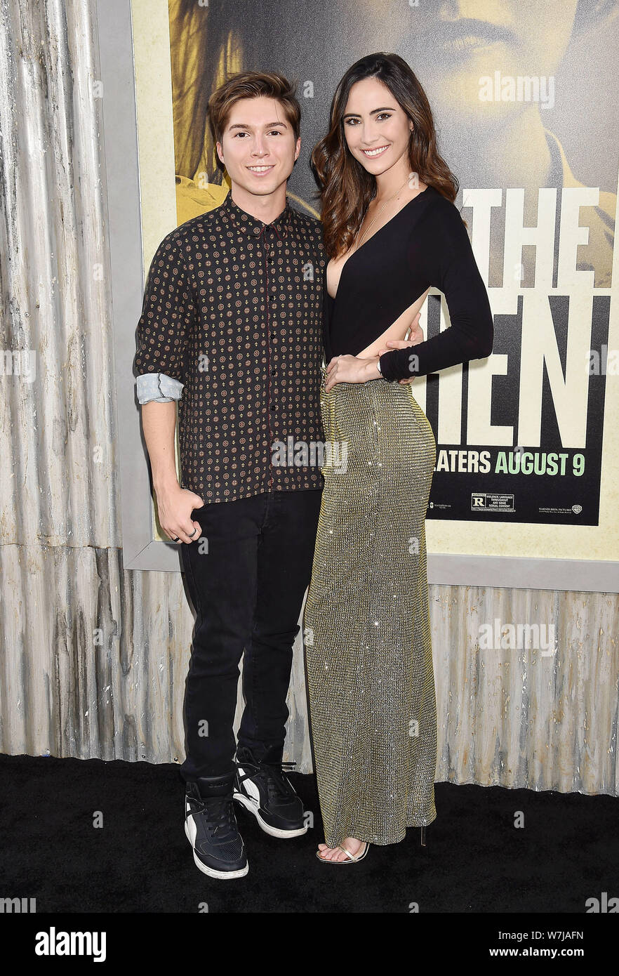 HOLLYWOOD, CA - AUGUST 05: Paul Butcher (L) and Marina Jacoby arrive at ...