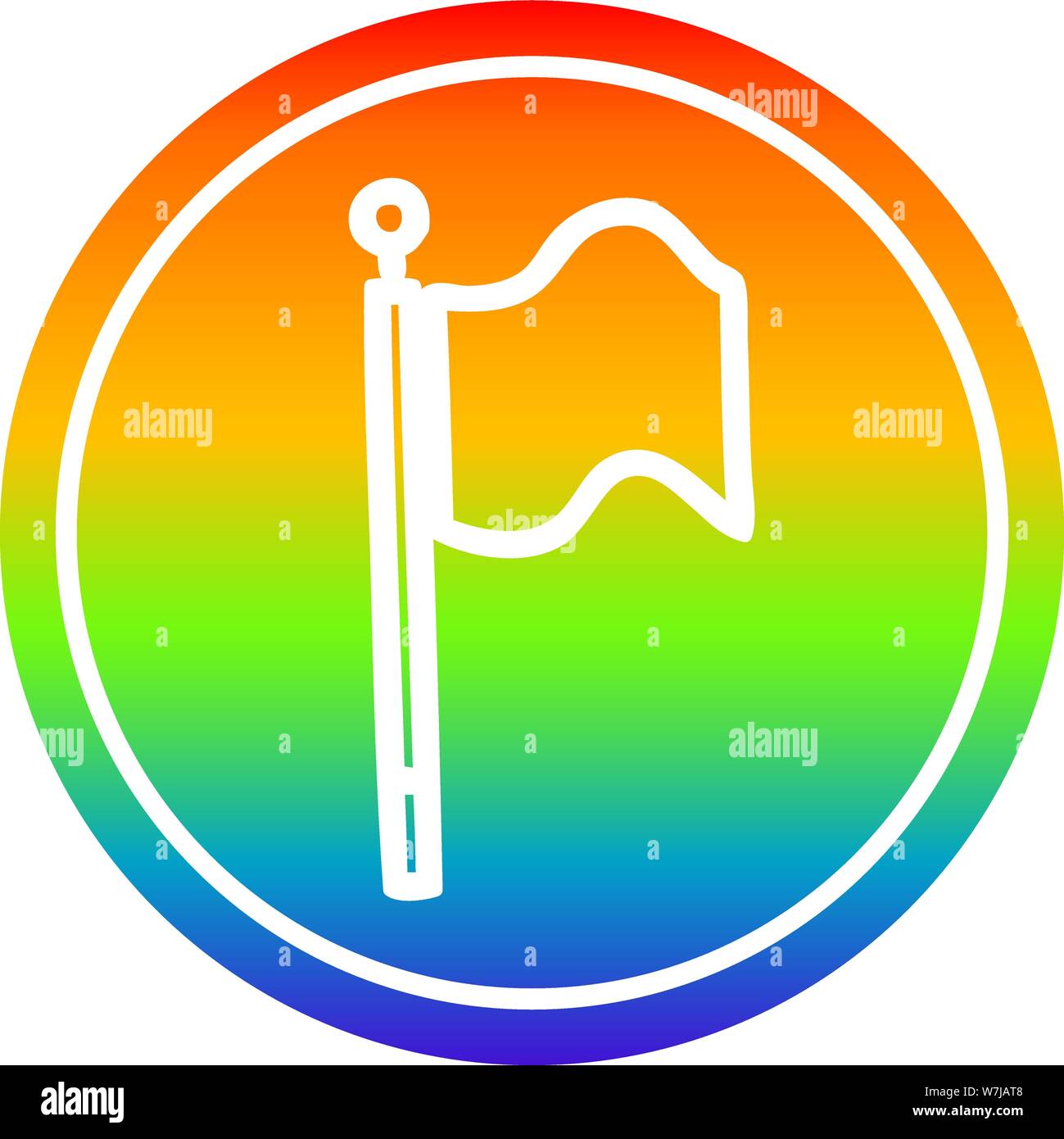 Waving rainbow flag Stock Vector Images - Alamy