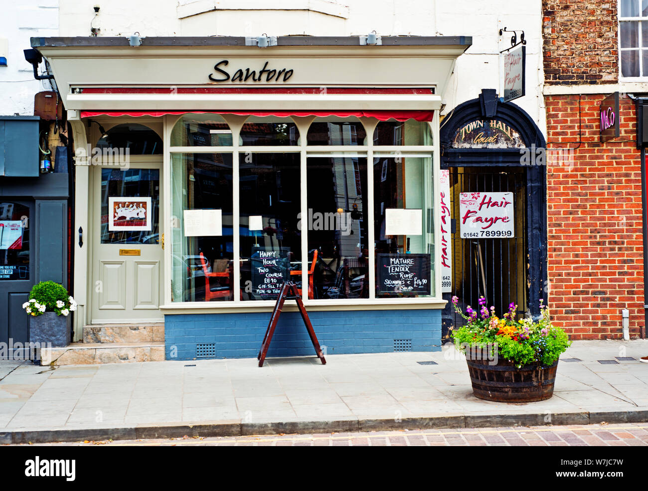 Santoro Restaurant, Yarm on Tees, England Stock Photo - Alamy