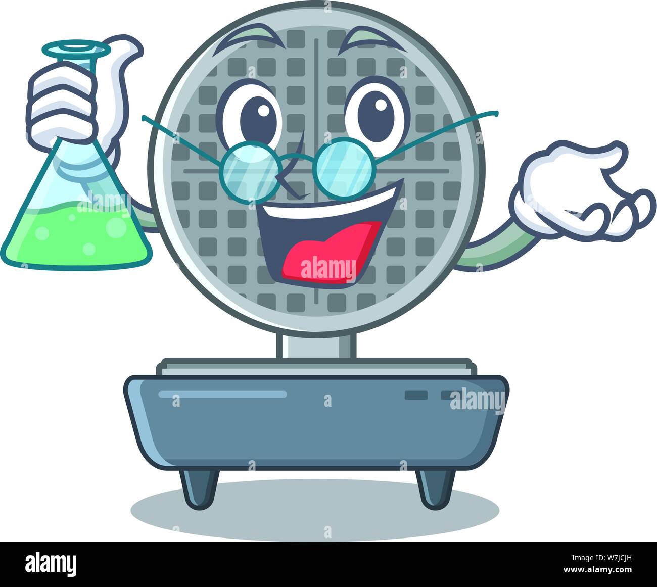 Professor waffle iron isolated in the cartoon Stock Vector Image & Art ...