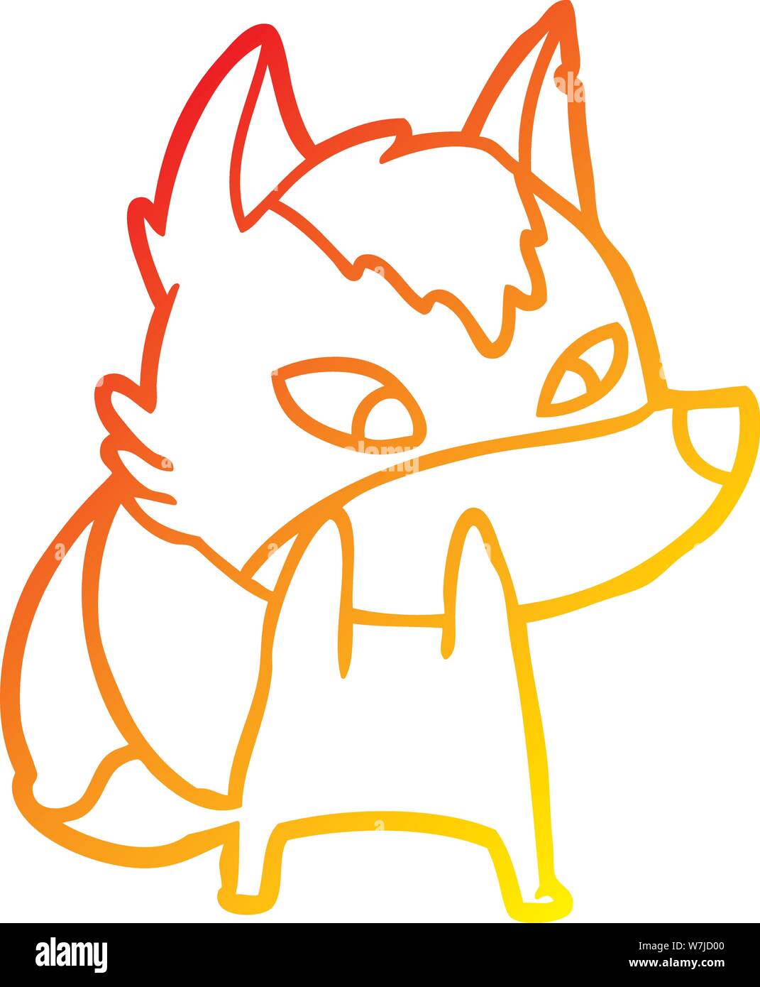 Shy wolf Stock Vector Images - Alamy