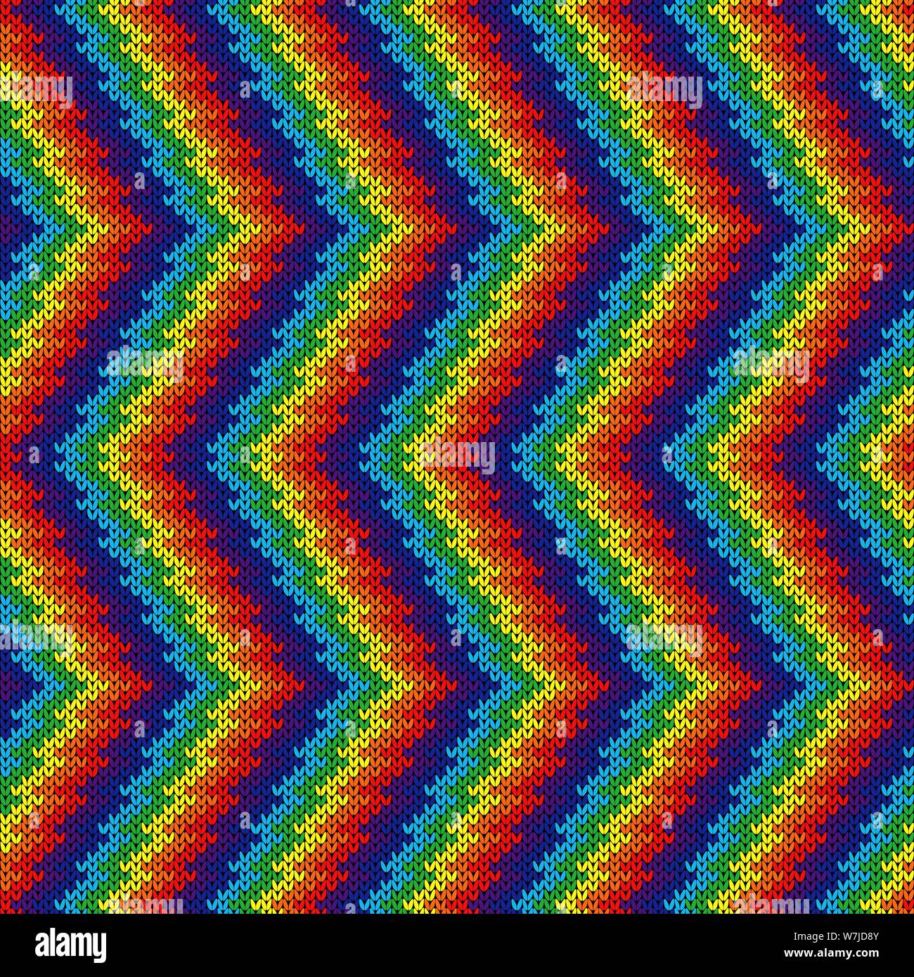 Seamless knitting zigzag pattern hi-res stock photography and images ...
