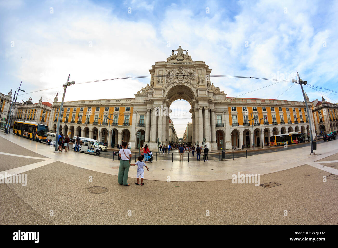 Bus in praca do comercio square hi-res stock photography and images - Alamy