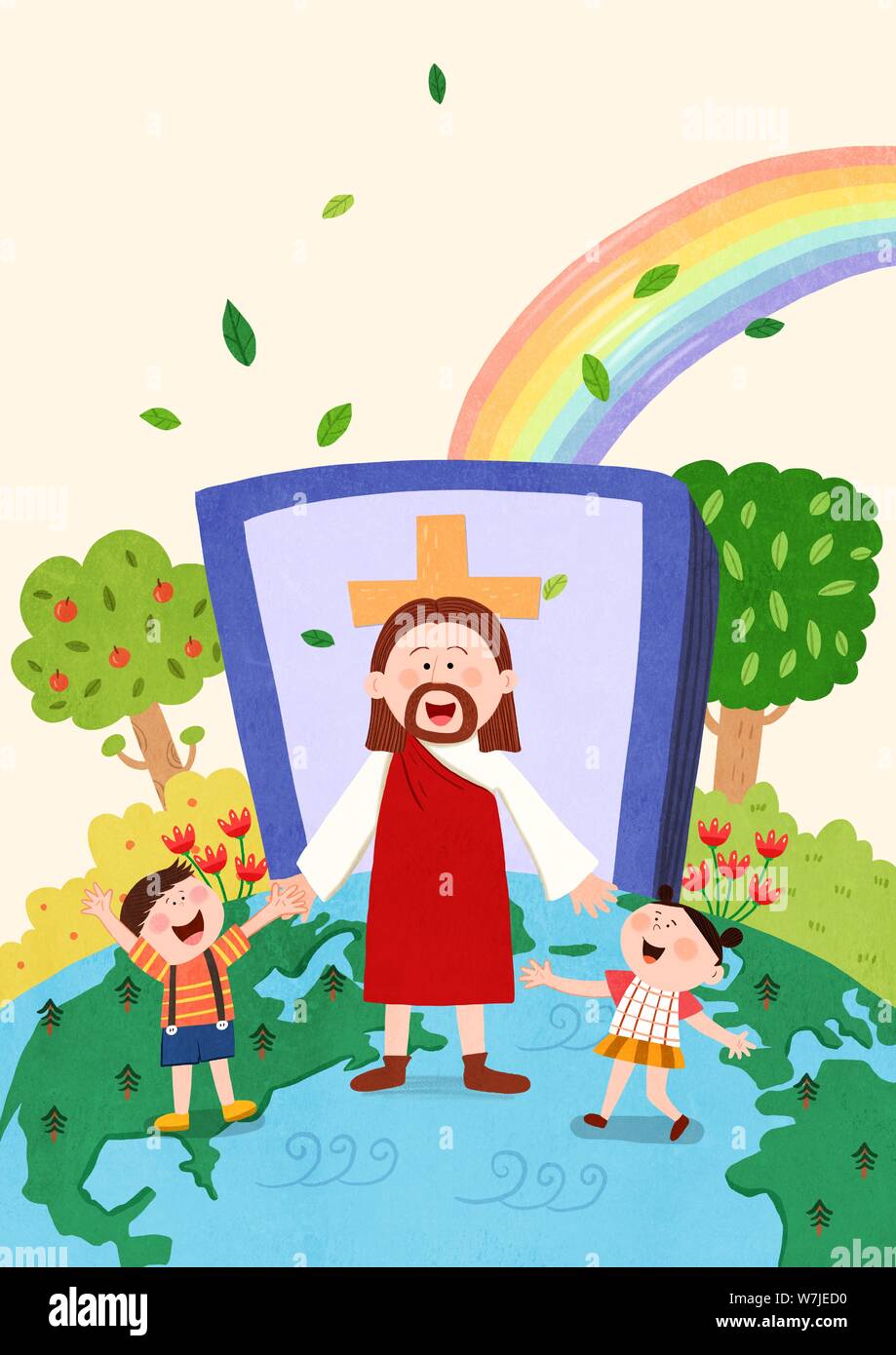 Concept of bible school or camp vector illustration 004 Stock Vector ...