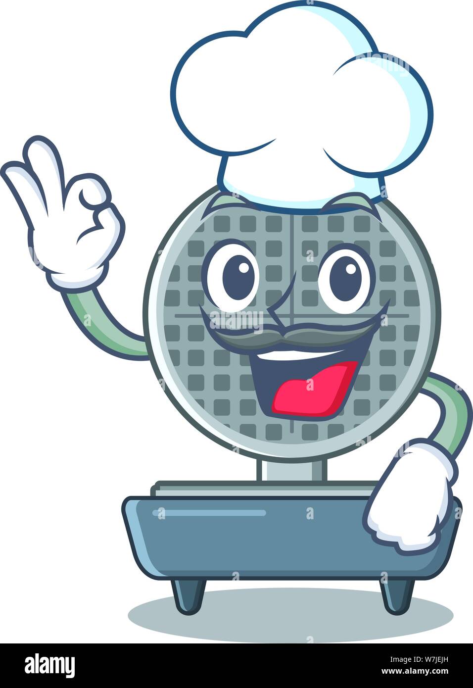 Chef waffle iron isolated in the cartoon Stock Vector Image & Art - Alamy
