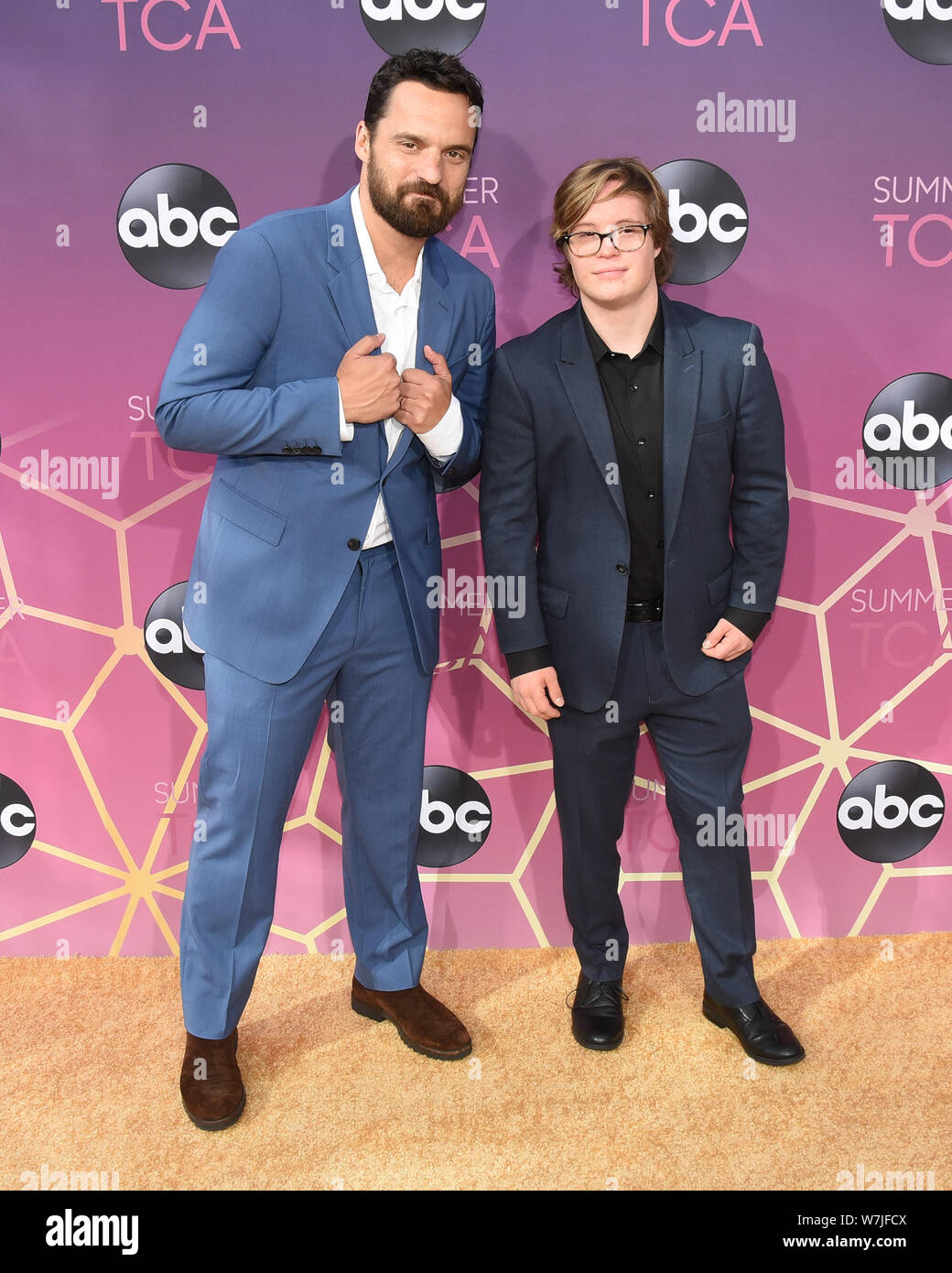 August 5, 2019, West Hollywood, California, USA: Jake Johnson and Cole ...