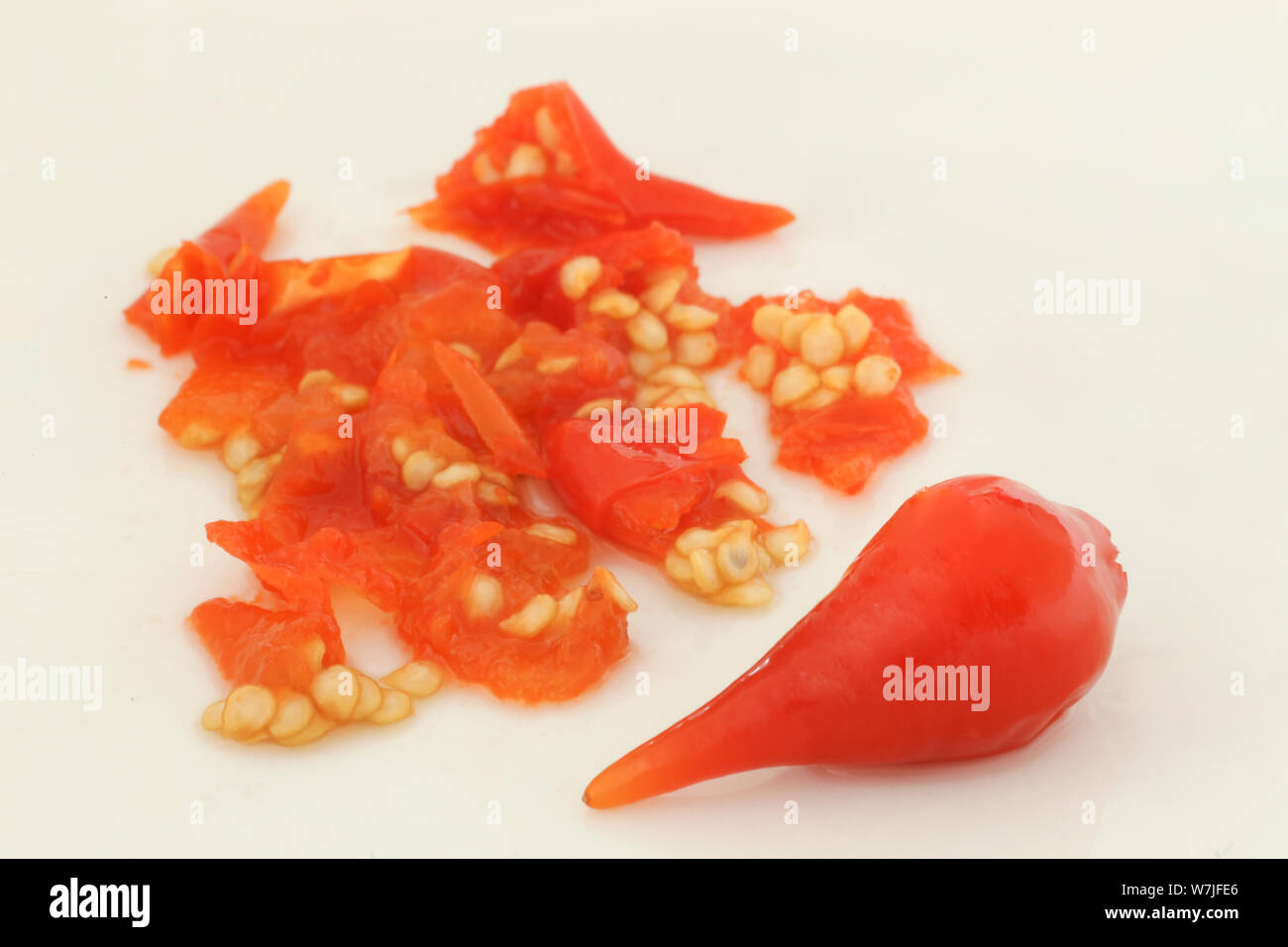 Close-up of "Pimenta Biquinho" - Brazilian Sweet Pepper Stock Photo - Alamy