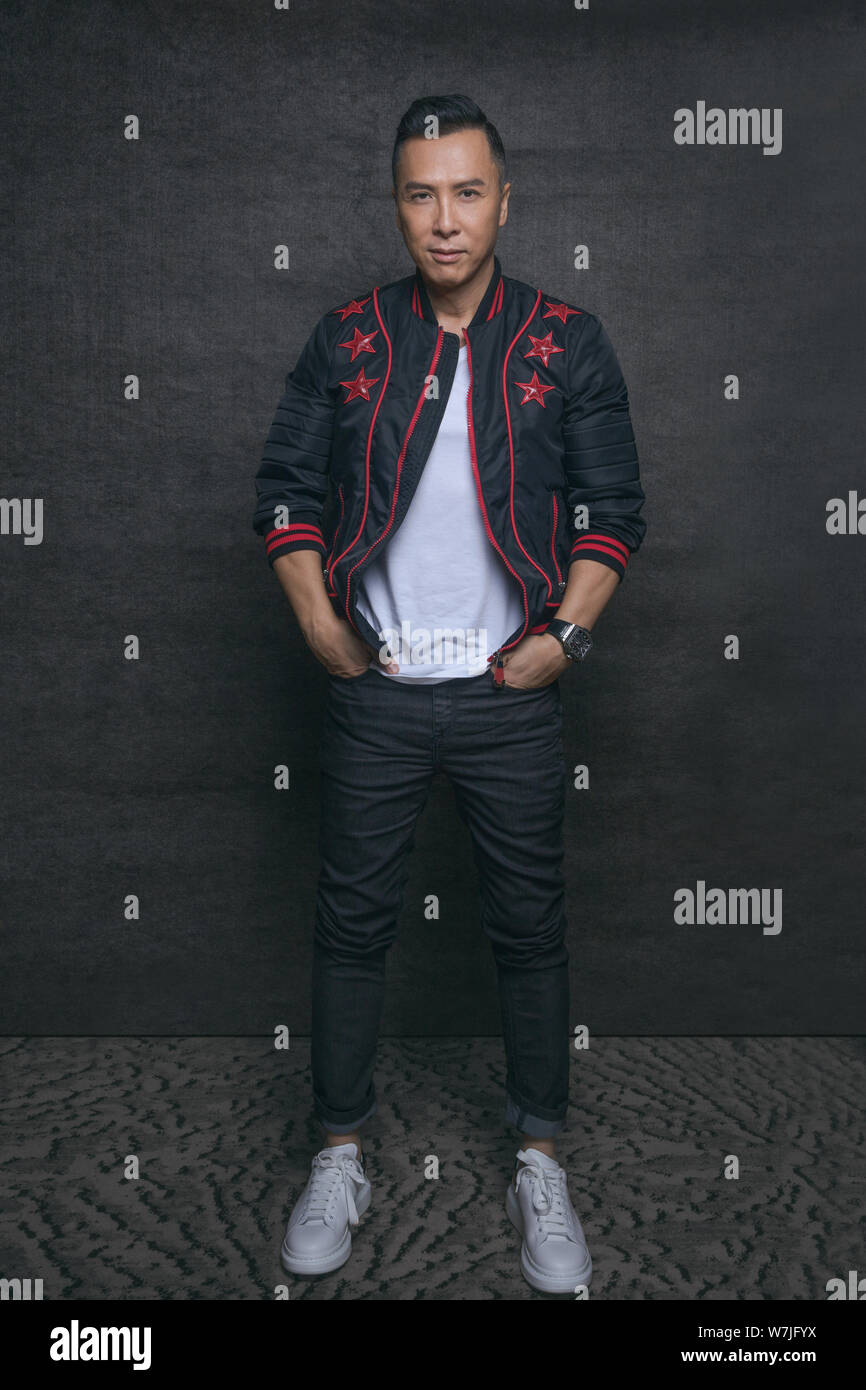 Hong Kong actor Donnie Yen, also known as Yen Chi Tan, poses for ...