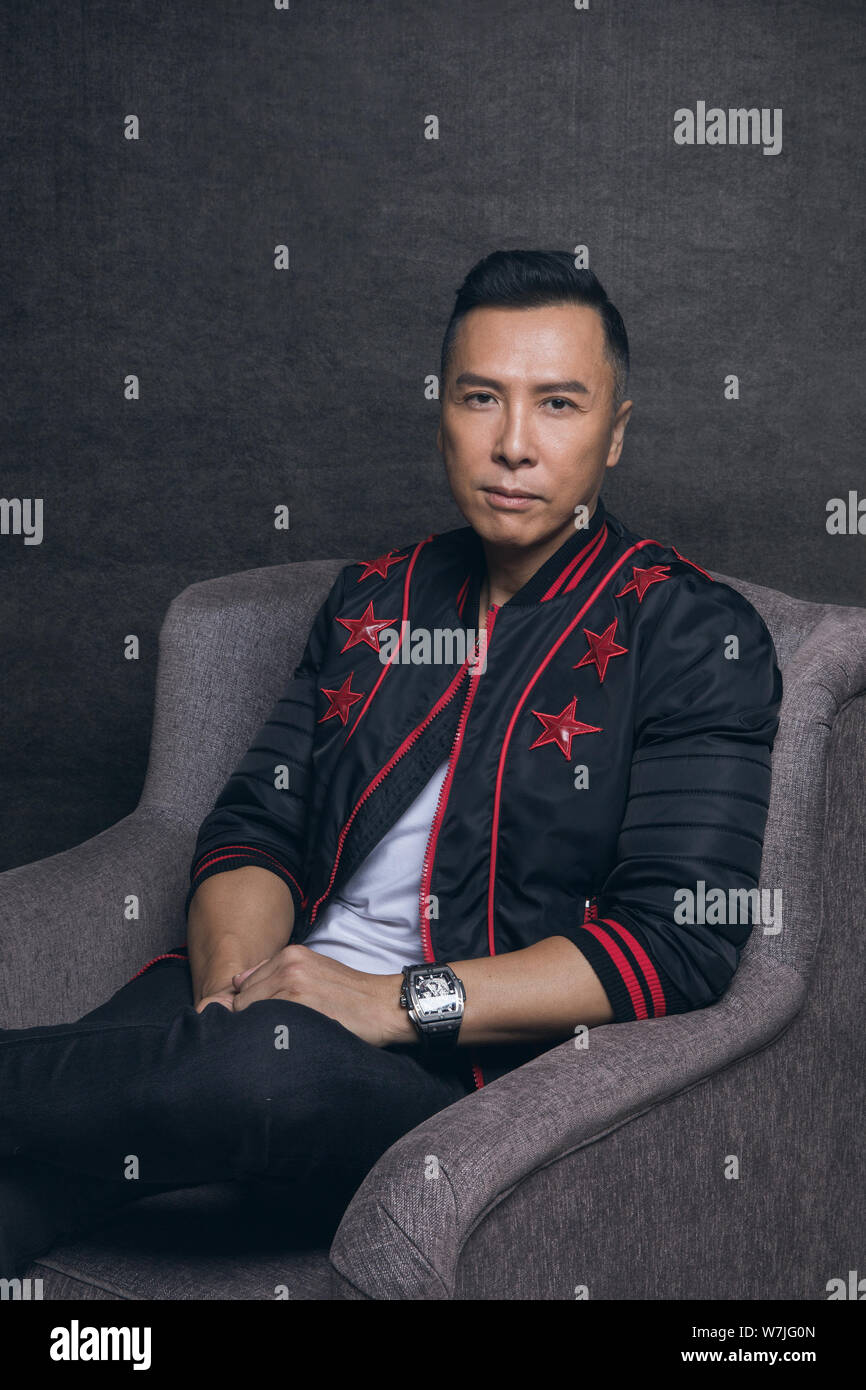 Hong Kong actor Donnie Yen, also known as Yen Chi Tan, poses for ...