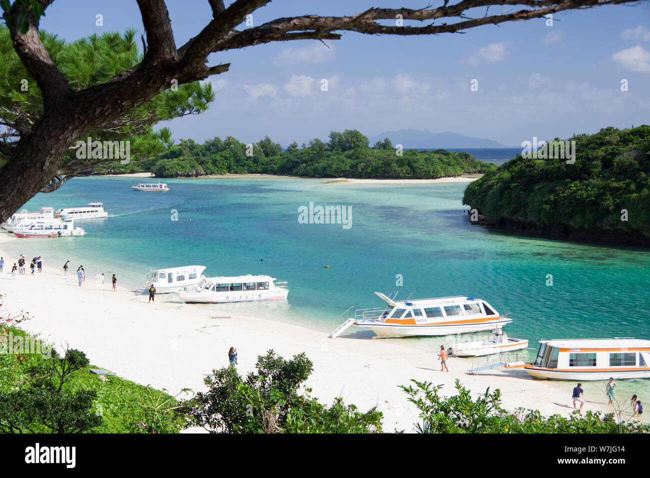 ishigaki , japan, 01/05/2019 , View of the famous Kabira bay in the ...