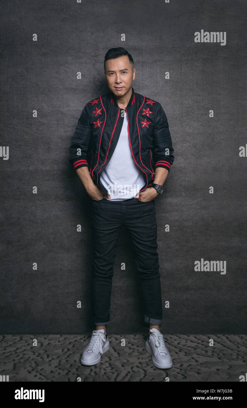 Hong Kong actor Donnie Yen, also known as Yen Chi Tan, poses for ...