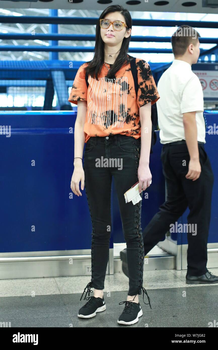 Chinese supermodel Xi Mengyao, better known as Ming Xi, is pictured at ...