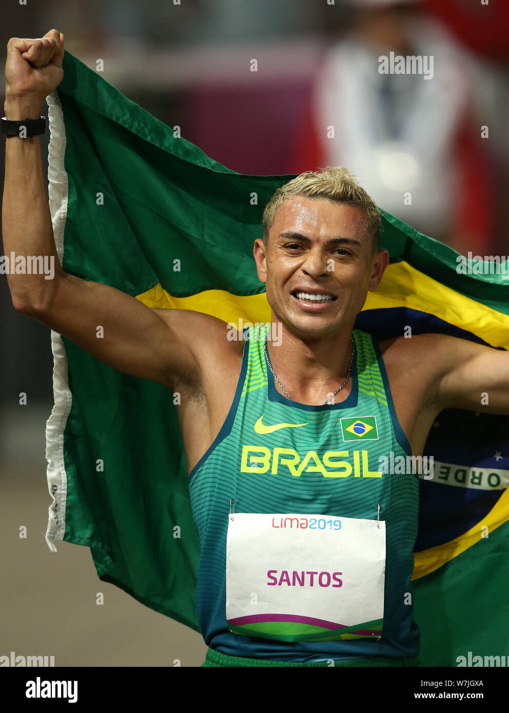 Lima, Peru. 06th Aug, 2019. Brazilian Altobeli SANTOS DA SILVA silver ...